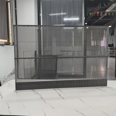 China Factory Price Full Colour Grille Mesh Screen Transparent Led  IP67 RGB P3.91 Grille Mesh Screen LED Mesh Video Screen for sale