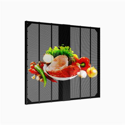 China P3.9-7.8 Outdoor LED Grille Display Panel for Building Facades High Brightness & Lightweight Design for sale