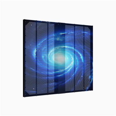 China Outdoor Transparent LED Mesh Display – Waterproof Full Color Grille Screen for sale