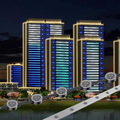 China Iluminação permanente de férias de Natal RGB Iluminação de férias para decoração Luzes de ponto com perfil DC24V SMD3535 Fonte de luz LED IP67 à venda