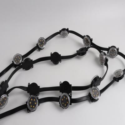 China Hot Selling 50mm Smart Pixel Rgb Light Led Decorations Waterproof Christmas Colorful Point Lights for sale