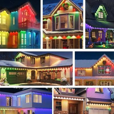 China DC12V Direcionável Natal Permanente Luminárias Exteriores Smart House Exterior LED Pixel Eave Light à venda