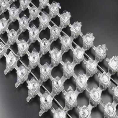 China Tela de malha LED flexível e leve para cortina externa de edifícios, para sinalização digital e displays à venda