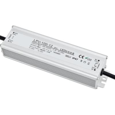 China Waterproof LED Power Supply IP67 100W 120W 150W 12V AC DC Switching Mode Power Supply for LED Drive  for sale