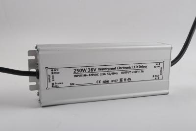 中国 250W 防水アルミニウム高効率 36V LED電源 LED照明用 販売のため