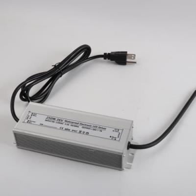 中国 工場 DC36V 120W 250W LED スイッチング電源 LEDライトストリップ用 36v LEDドライバ 防水 IP67 電源 販売のため