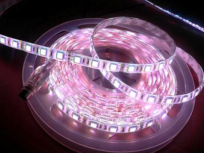 中国 スマートフレキシブルインドア DV12V SMD5050 RGB LEDライトストライプ 家庭装飾のためのカラフルなストライプライト 販売のため