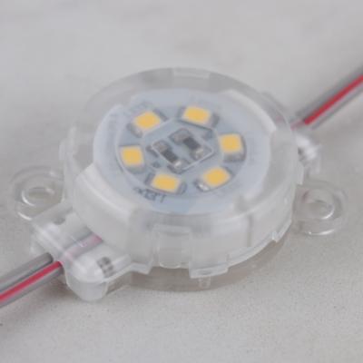 China SMD2835 Experience 0.6W Outdoor Waterproof Single Color Ip67 30mm DC12V Round LED Pixel Point Light for sale