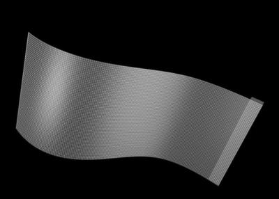 China Advertising Panel Indoor P4 Flexible Crystal Film Transparent LED Screen  Display for Shopping Mall for sale