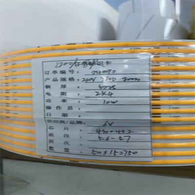 China 8mm 320Leds COB LED Strip Customizable Color Temperature for Residential Lighting Commercial Lighting for sale