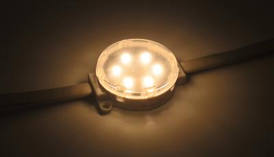 China IP67 50mm High Brightness LED Point Lights Waterproof RGBY Landscape Lighting With PC Housing for sale