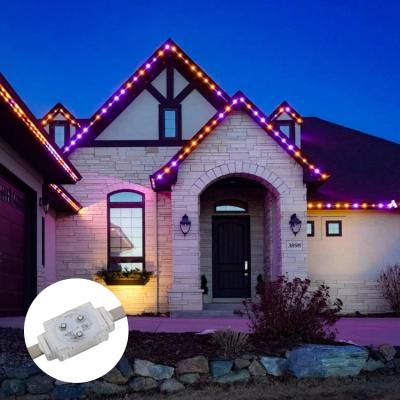 China DC48V 40mm RGB Full Color LED Point Light IP67 Waterproof for Outdoor Wall Decoration for sale
