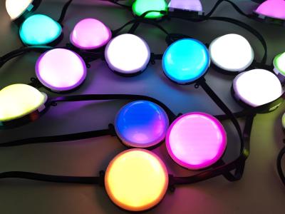 China IP67 Waterproof  80mm RGB Controllable LED Pixel Point Light Bayer LED Beads German PC Material for Building Exterior Wall Lighting Projects for sale