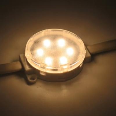 China DC24V 50mm SMD3535 LED Point Light 6LEDs IP67 Waterproof DMX512 Addressable Pixel for Outdoor Matrix Display Screen for sale