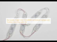 Melhor qualidade Single Color 3 Smd9240 LED Module Signage Light Outdoor Lens 3.5w Luzes 12v