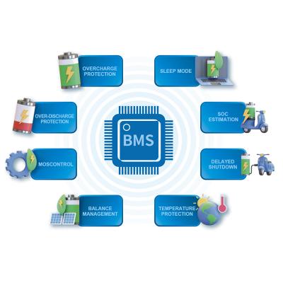 China Ternary Battery Management Solution Lithium Ion BMS 12V-100V OEM for sale