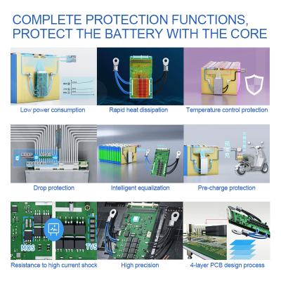 China Ternary Battery Management Solution Lithium Ion BMS 12V-100V OEM for sale