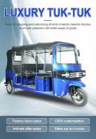 Quality ODM Three Row Battery Operated E Rickshaw Passenger Tricycle For Handicapped for sale