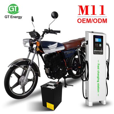 China 2000W Hub Motor Electric Motorcycle with 72V 32Ah Lithium Iron Phosphate Battery and 70-80 km Range for sale