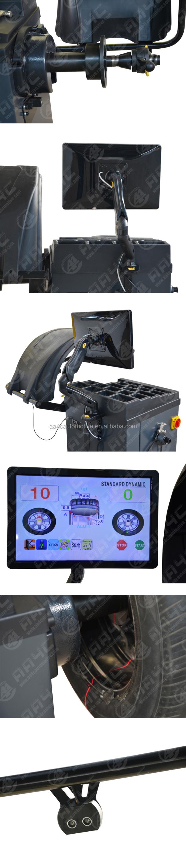 AA4C 3D wheel balancer with laser position touch screen 3D wheel balancing machine car tyre balancing machine AA-WB3DX6