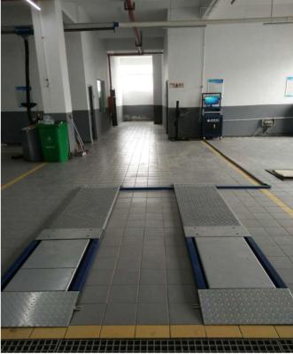 China Vehicle Test Line Automobile  ultra Flat 2&4 Plates Brake Tester side slip suspension tester  axle load tester Vehicle Inspection Equipment for sale