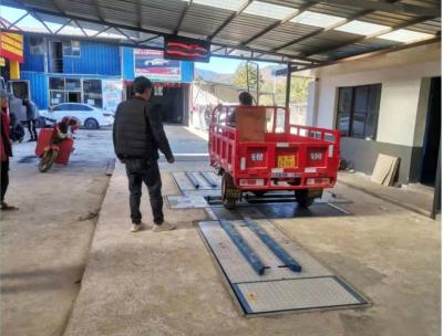 China 2 Wheels (EV) Motorcycle Centralized Tester With Brake Force Tester, Axle Load (weighting) Tester ,Wheel Clamp Tester for sale