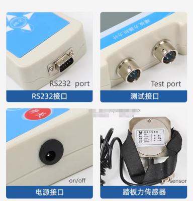 China AA4C Brake Pedal Hand Brake Gauge Vehicle Inspection Equipment Brake Pedal Effort Tester for sale