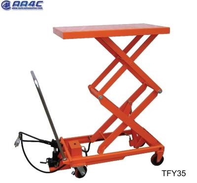 China AA4C Pneumatic Hydraulic Cart And Hydraulic Double-function Table Truck for sale