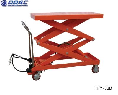 China AA4C Pneumatic Hydraulic Cart And Hydraulic Double-function Table Truck for sale