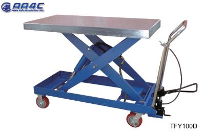 China AA4C Pneumatic Hydraulic Cart And Hydraulic Double-function Table Truck for sale