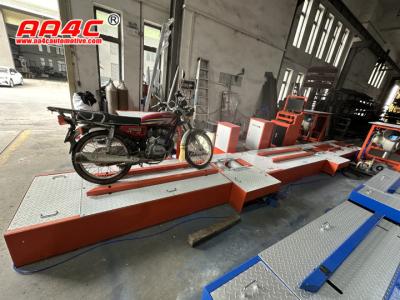 2 ruote EV Motociclo Tester centralizzato con freno Tester asse carico velocimetro allineamento ruota