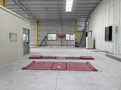China 15T Secondary Vehicle Maintenance And Testing Lane Roller Brake Tester With Axle Load Side Slip Tester for sale