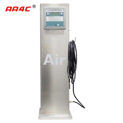 Cina Pedale di pneumatici automatici digitali (all'aperto, inflatore IP66) E-010-OD-WP-N-SL (armadio in acciaio inossidabile) in vendita