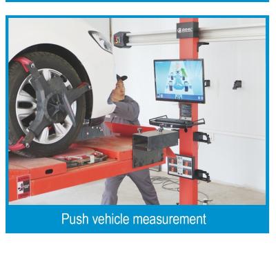China AA-DT198T alinhamento 3D da roda suportes de coluna de aço Feixe de câmera mover manualmente 2 tela PC industrial modular Sem impressora à venda