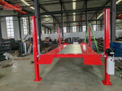 China AA4C 4 Post car Parking lift auto storage system vehicles parking for 2 cars 2m high 3.5T capacity for sale