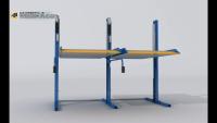 China AA4C 2 post parking lift (middle post shared version) 3.0T 1.8M lifting height for sale