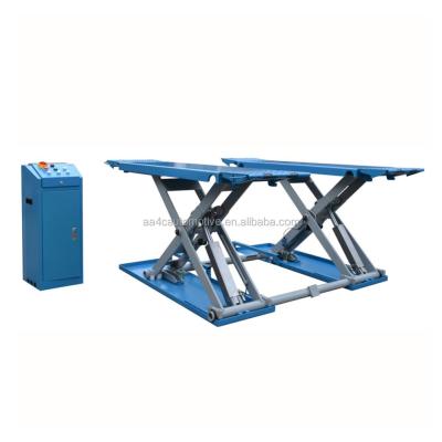China 3.0T 1M Electrical unlock Middle rise scissor lift  AA-TCL3100E with movable kit for sale
