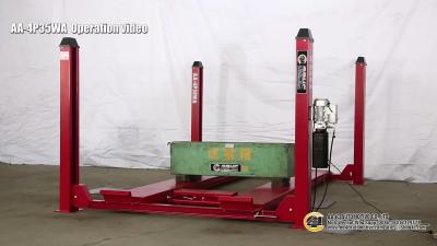 China AA4C 4 post lift 4 post voertuig lift auto lift air release automatisch ontgrendelen, 3.5T4.0T5.0T Te koop