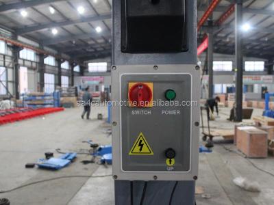 China 4.0T 8 bends column clear floor two post car lift for sale
