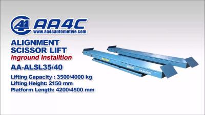 중국 AA4C 3.5T 지상 정렬 시저 차 엘리베이터 AA-ALSL35 판매용