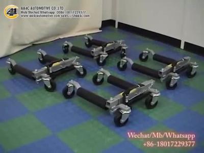 China AA4C 9 inches  mechanical Car Go Jack Car Dolly Car Wheel Moving Dolly Vehicle Positioning Jack 4 wheels dolly for sale