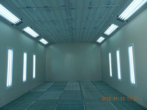 Auto Body Electrostatic Paint Booth Fire Protection Liquid Baking Room 800Pa