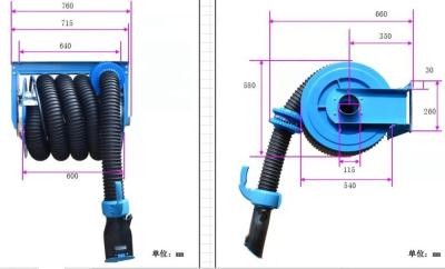 China AA4C Sistema de extracção de gases de escape Carrinho deslizante de tipo simples AA-2007130HGS à venda