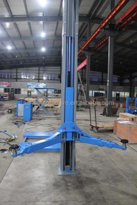 China 8 bends column 2 post free standing car lift for sale