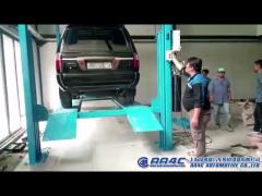 AA4C triple cars parking lift 3 cars parking system in Indonesia