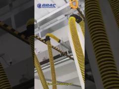 Truck bus Fire Rescue vehicle exhaust extracting system with sliding rail