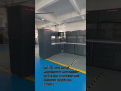AA4C 2302 Armário de estação de trabalho em série Full Garage Tool Box Drawer Workbench Tool Chest Cabinet