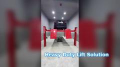 AA4C 4 post lift automotive lift auto hoist  AA 4P50WA working in Armenia 5T 4.8M runway