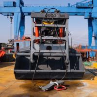 China 15 CBM Adjustable Mechanical Grab Bucket High Load Single Rope Wireless for sale