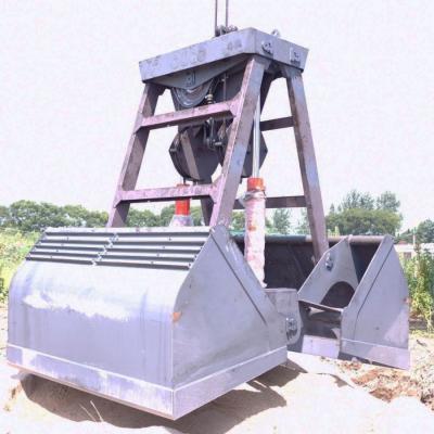 China 4 CBM Wireless Radio Remote Control Grab Dual Scoop Deck Crane for sale